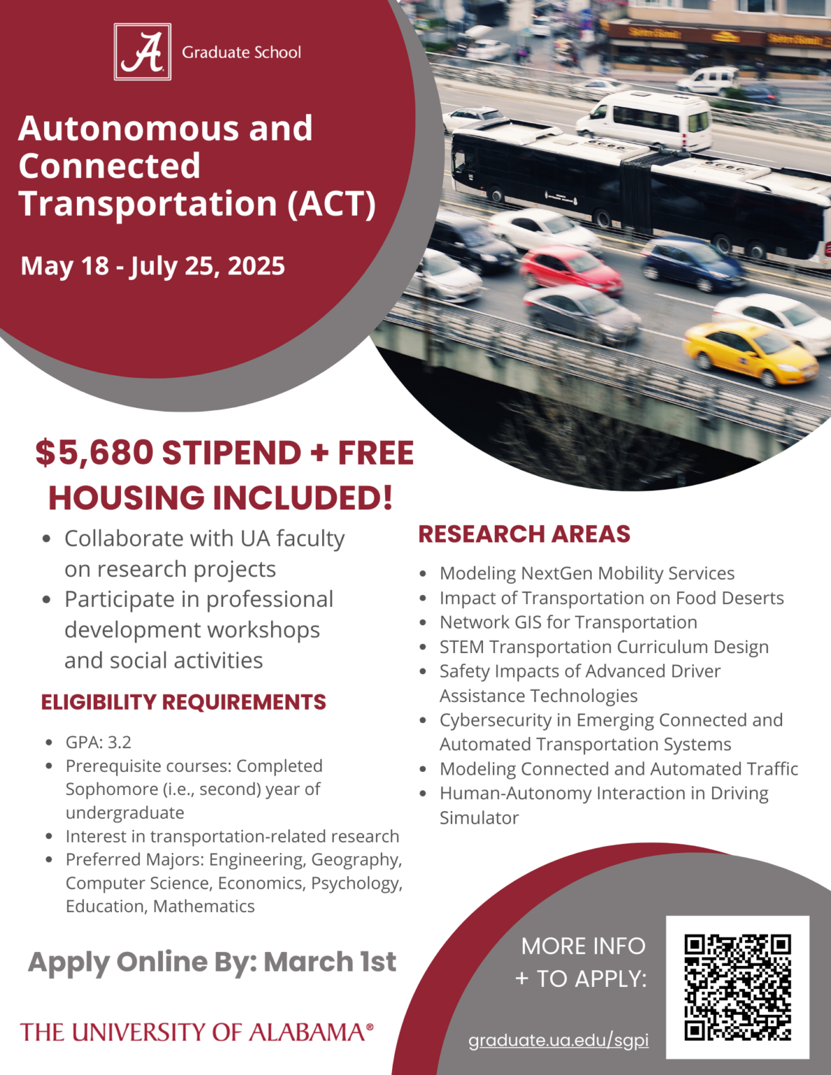 Autonomous and Connected Transportation (ACT) | Graduate School