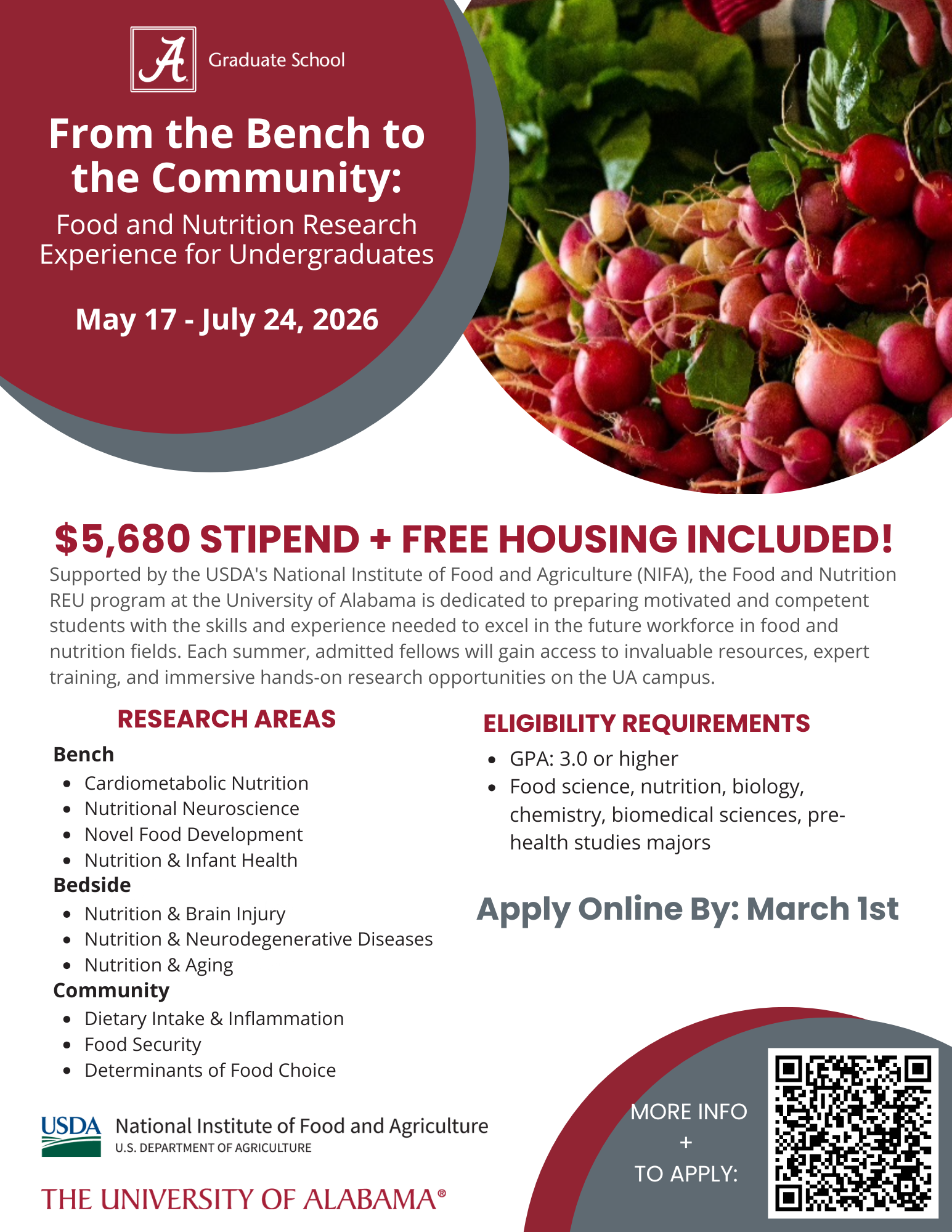From the Bench to the Community: Food and Nutrition Research Experience ...